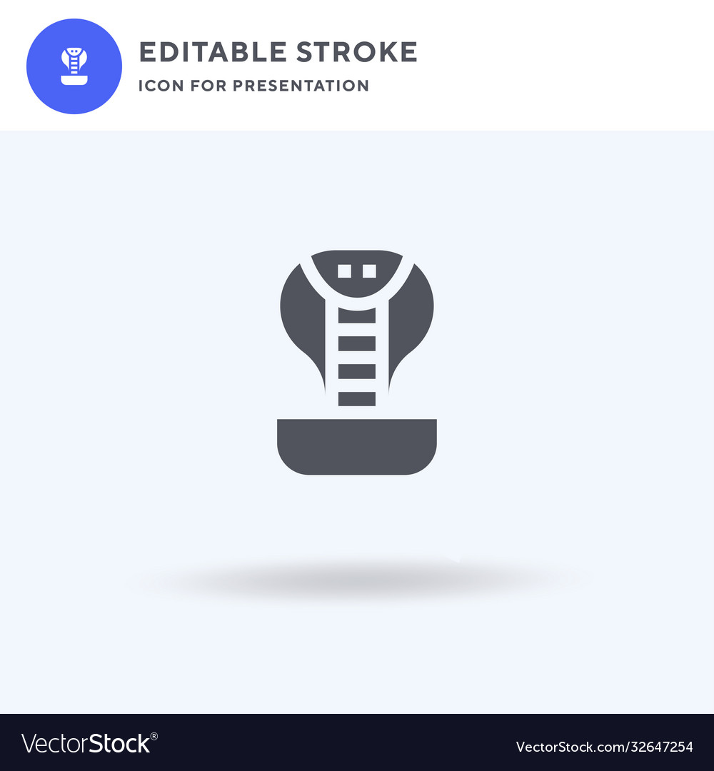 Snakes icon filled flat sign solid Royalty Free Vector Image