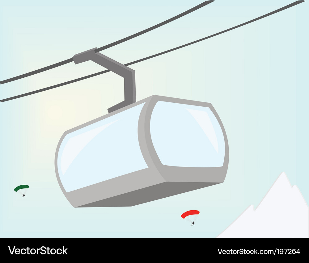 Cable car Royalty Free Vector Image - VectorStock