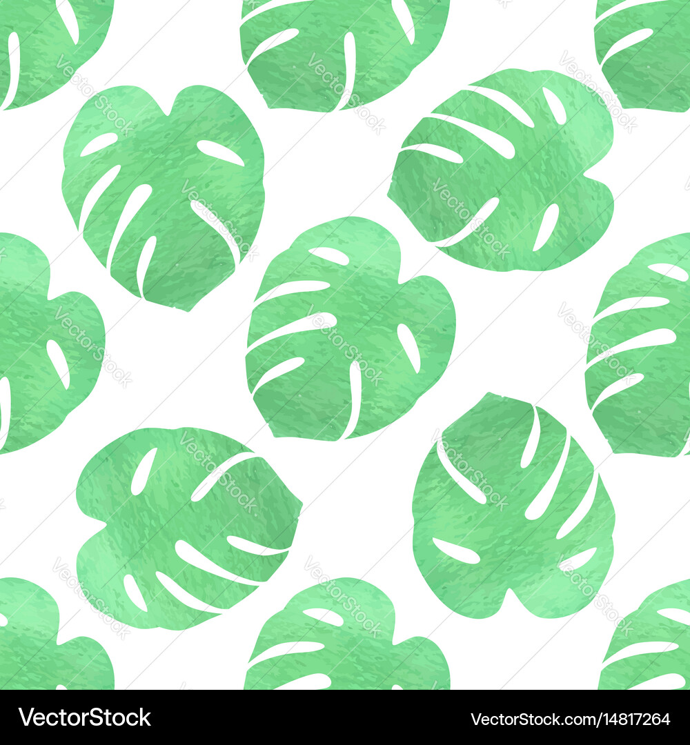 Green tropical pattern Royalty Free Vector Image