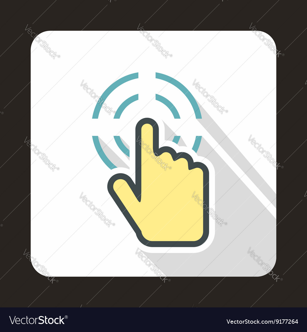 Mouse cursor selection icon flat style Royalty Free Vector