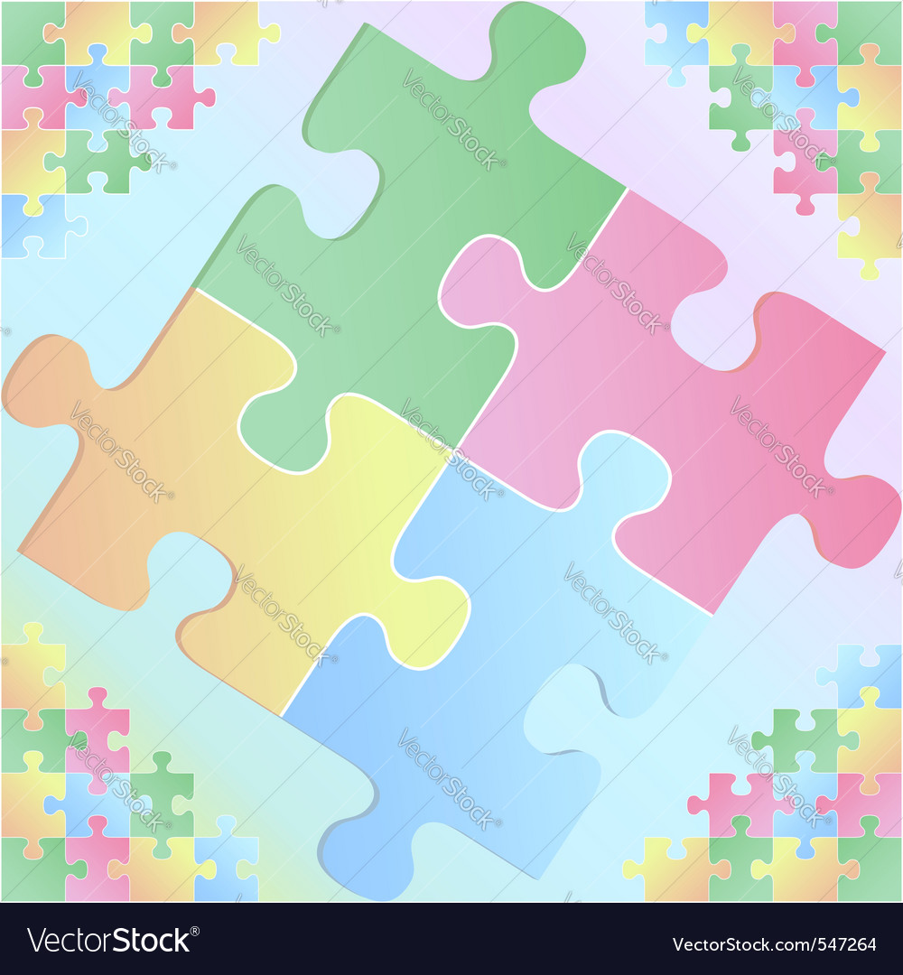 Puzzle background Royalty Free Vector Image - VectorStock