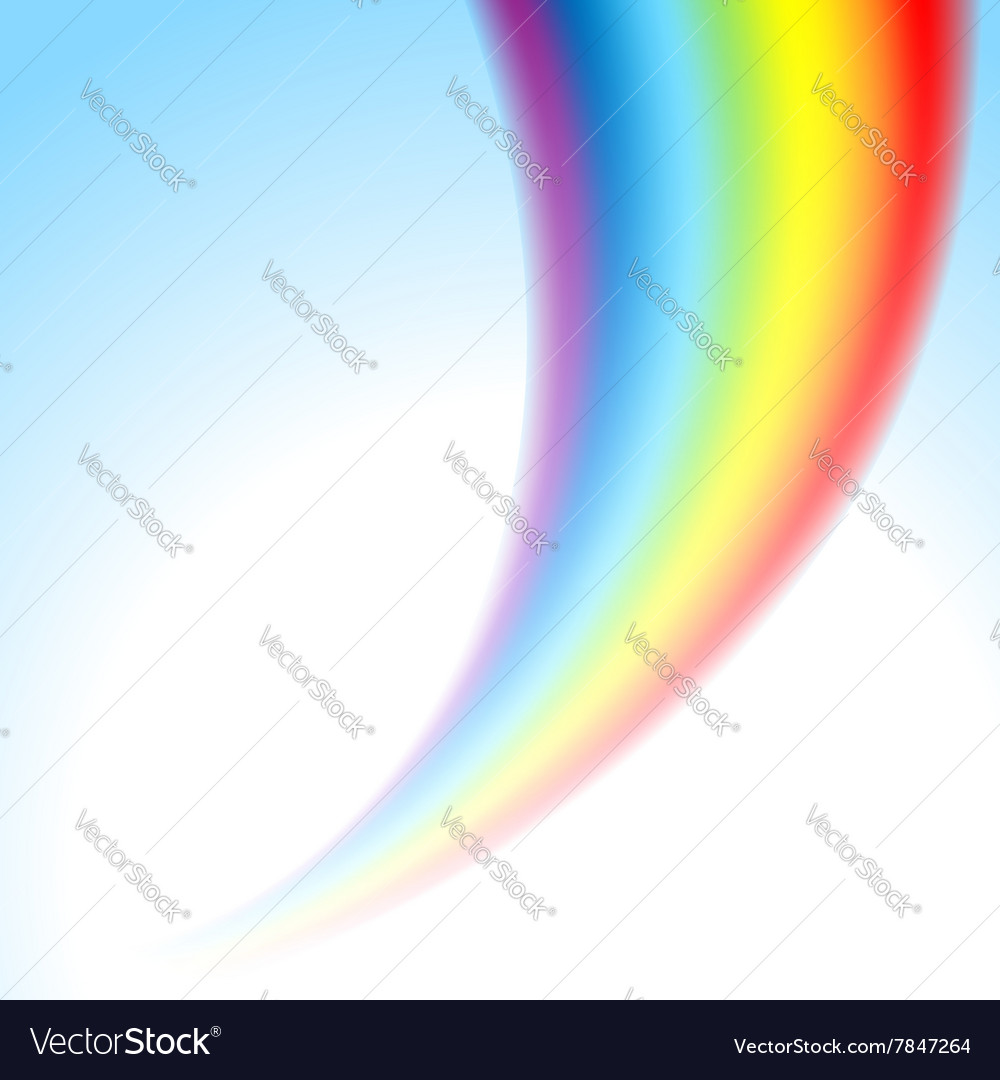 Rainbow light Royalty Free Vector Image - VectorStock