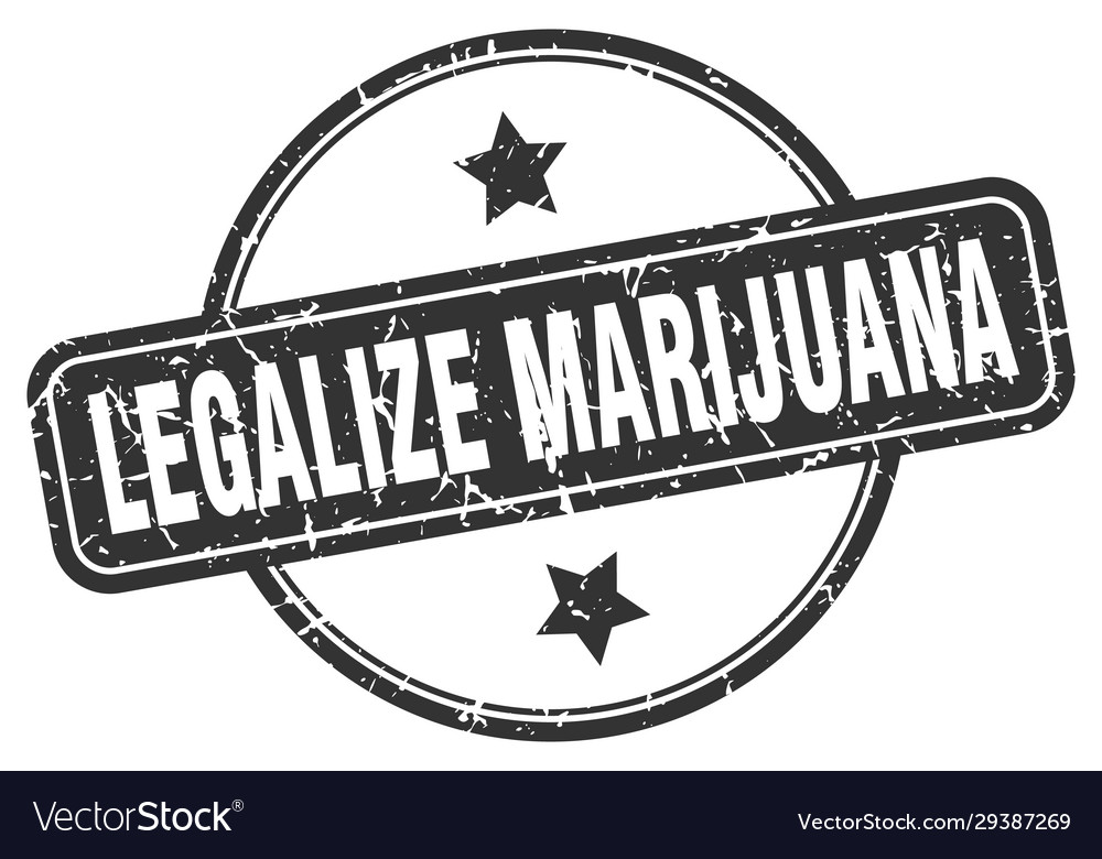 Legalize marijuana stamp round Royalty Free Vector Image Legalize marijuana stamp round Royalty Free Vector Image