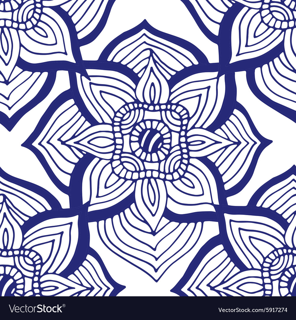Blue pattern Royalty Free Vector Image - VectorStock