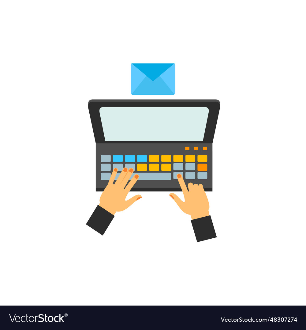 Composing e-mail icon Royalty Free Vector Image