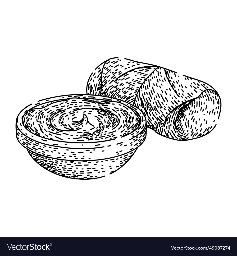 Food dolma sketch hand drawn Royalty Free Vector Image Food dolma sketch hand drawn Royalty Free Vector Image