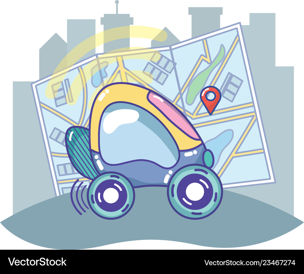 Future concept cartoon Royalty Free Vector Image