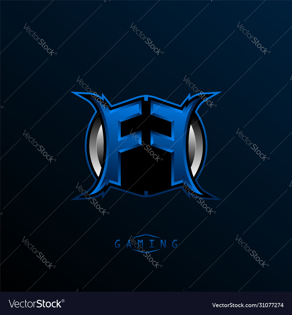 Initial ff logo design ff logo design Royalty Free Vector