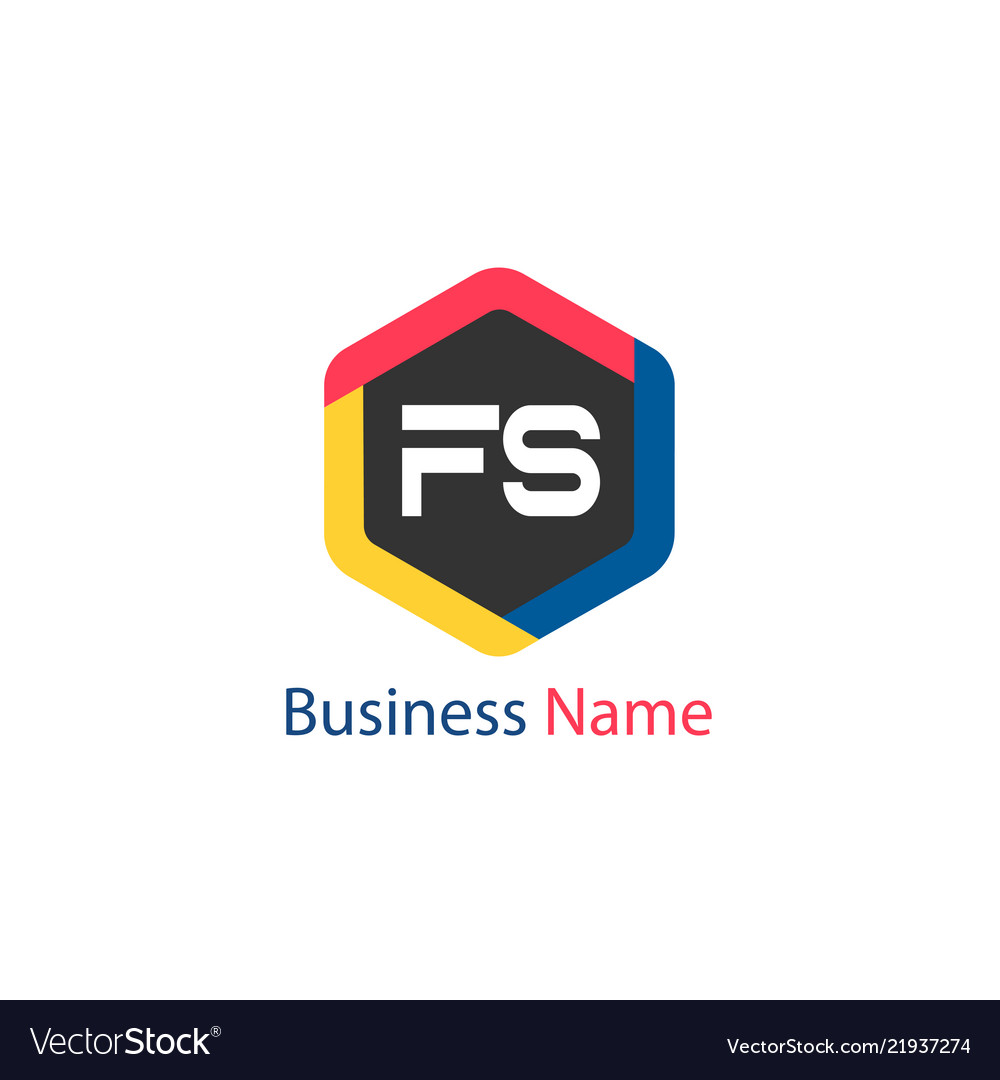 Initial letter fs logo template design Royalty Free Vector Initial letter fs logo template design Royalty Free Vector