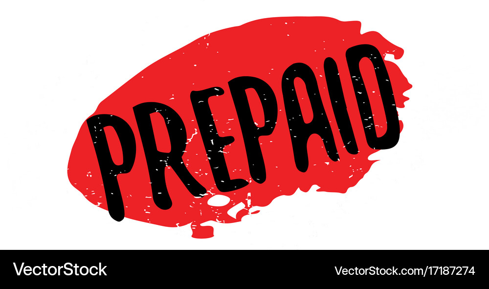 Prepaid rubber stamp Royalty Free Vector Image
