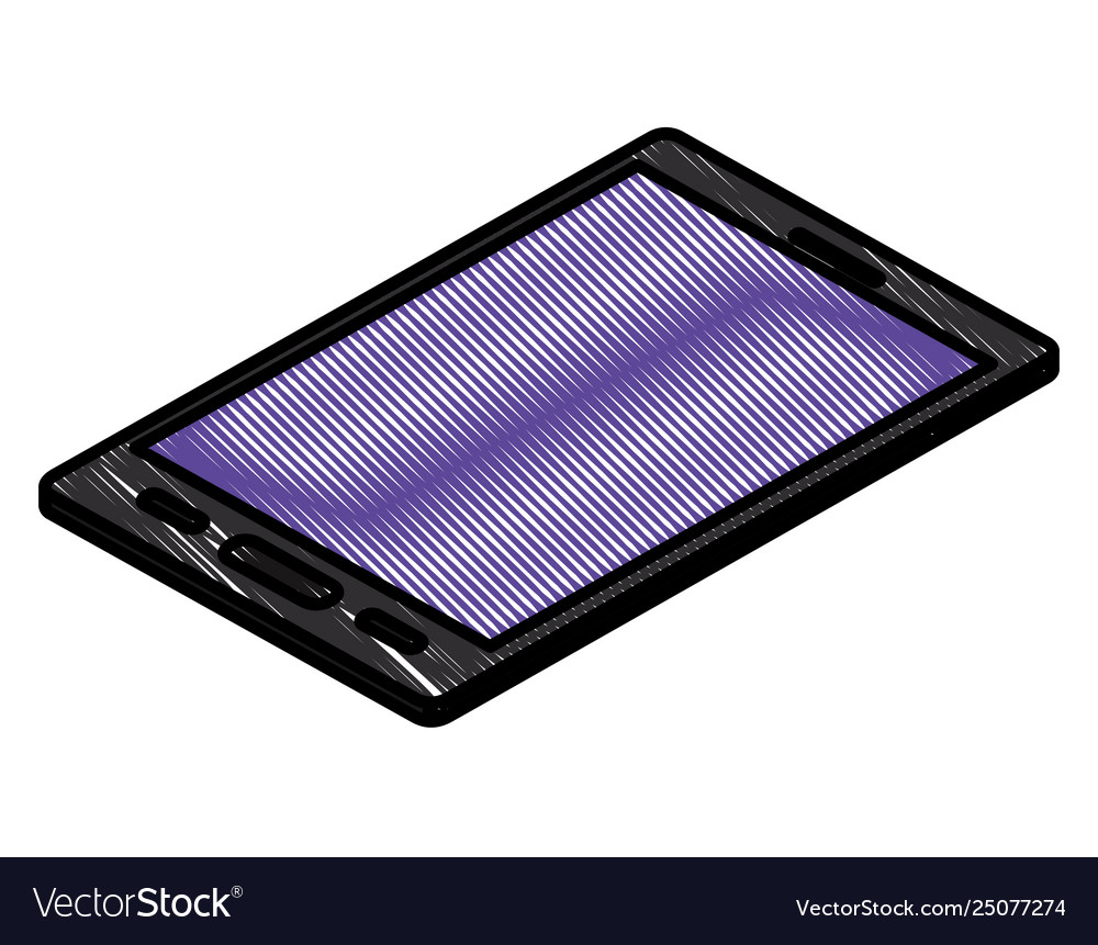 Tablet device isometric icon Royalty Free Vector Image