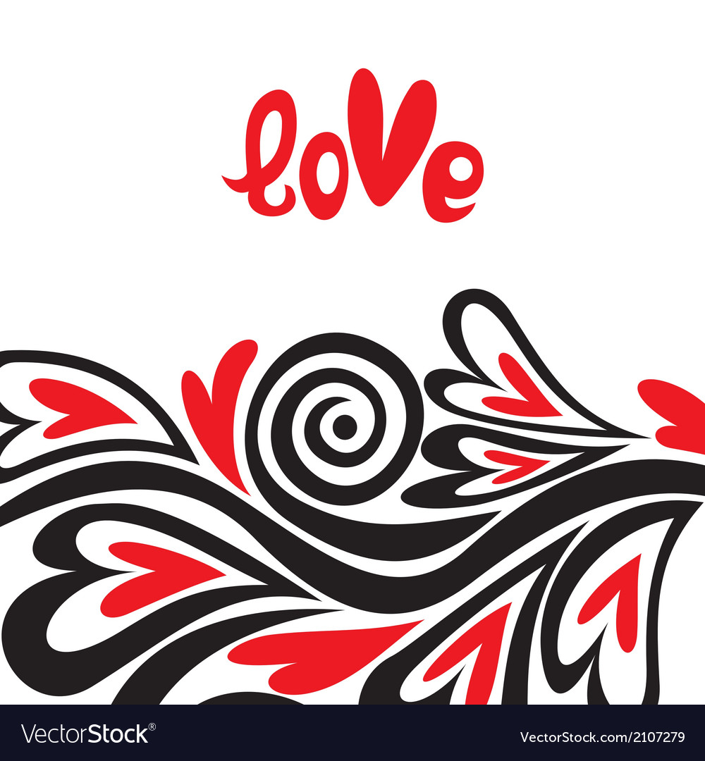 Romantic pattern design element Royalty Free Vector Image