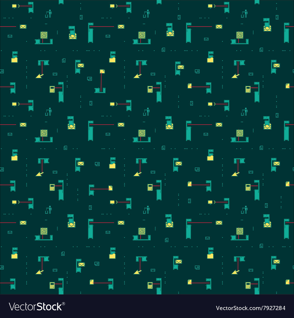 Pattern computer virus Royalty Free Vector Image