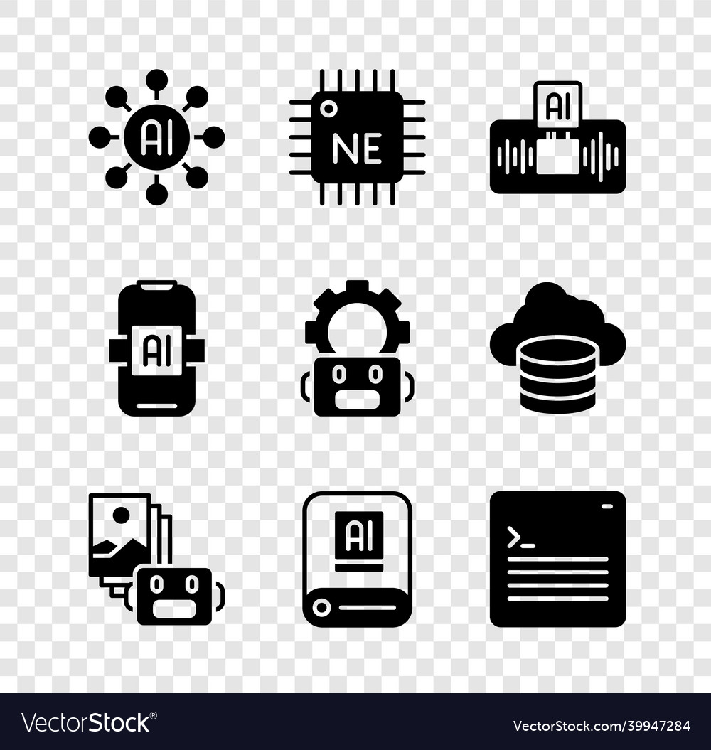 Set neural network processor cpu artificial Vector Image Set neural network processor cpu artificial Vector Image