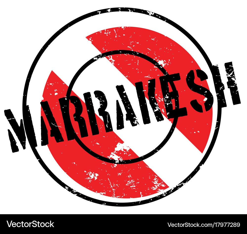 Marrakesh rubber stamp Royalty Free Vector Image