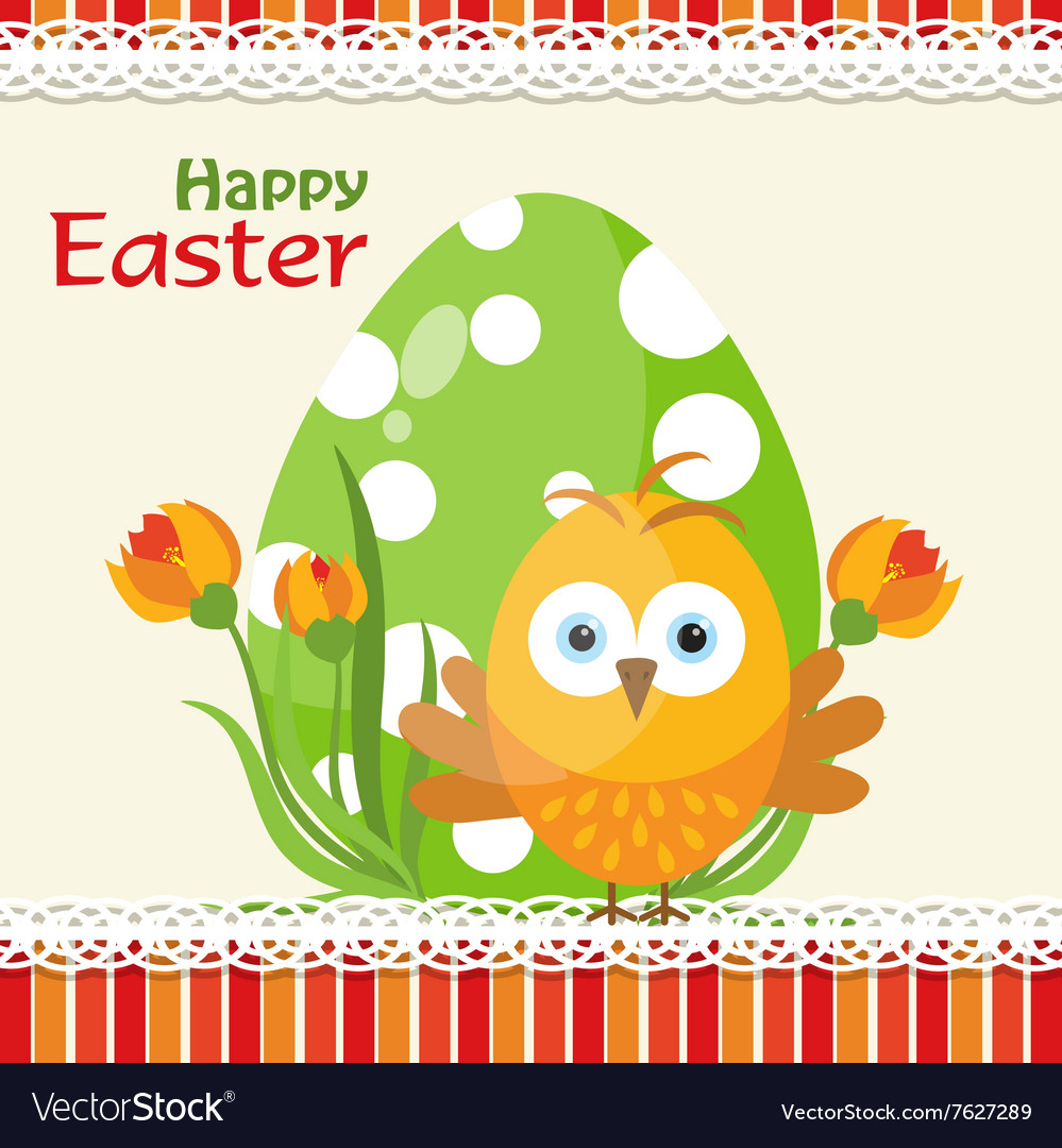 Template easter greeting card Royalty Free Vector Image