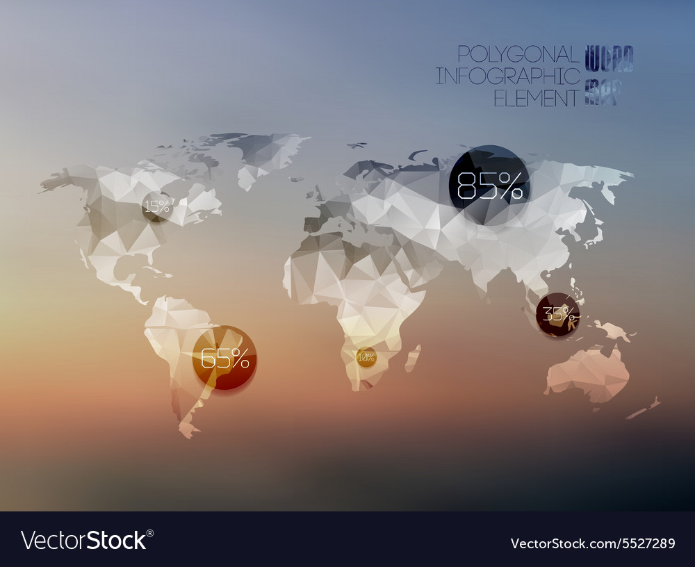 World map background Royalty Free Vector Image