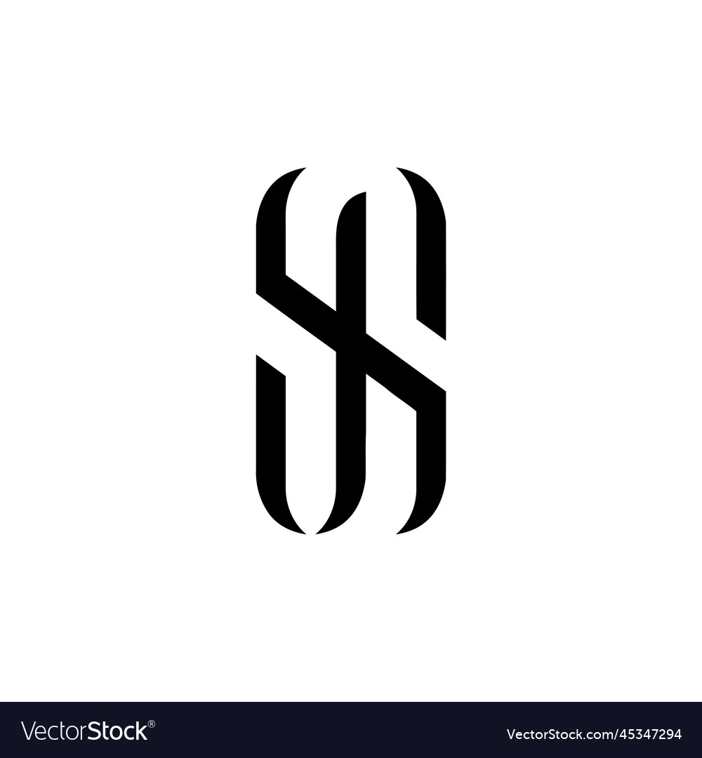 Js luxury logo design Royalty Free Vector Image