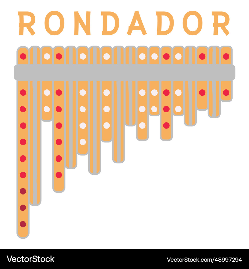 Rondador ecuador flat Royalty Free Vector Image