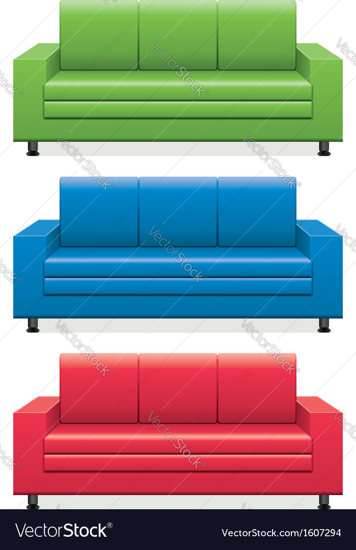 Sofas Royalty Free Vector Image - VectorStock