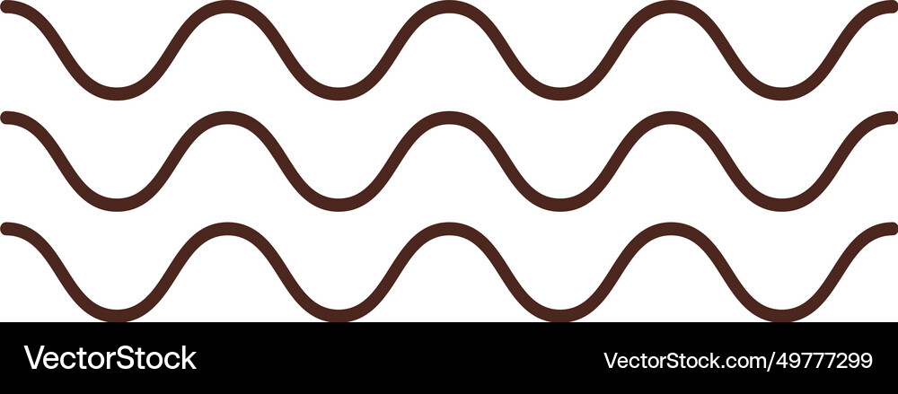Lined waves pattern Royalty Free Vector Image - VectorStock