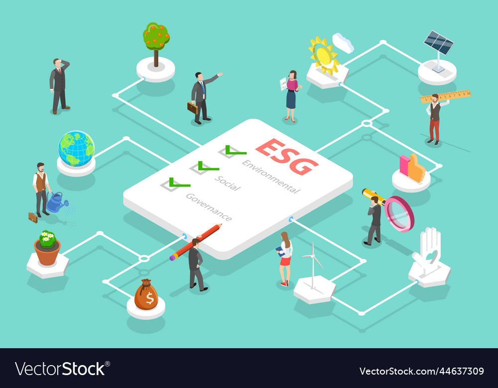 3d isometric flat conceptual Royalty Free Vector Image