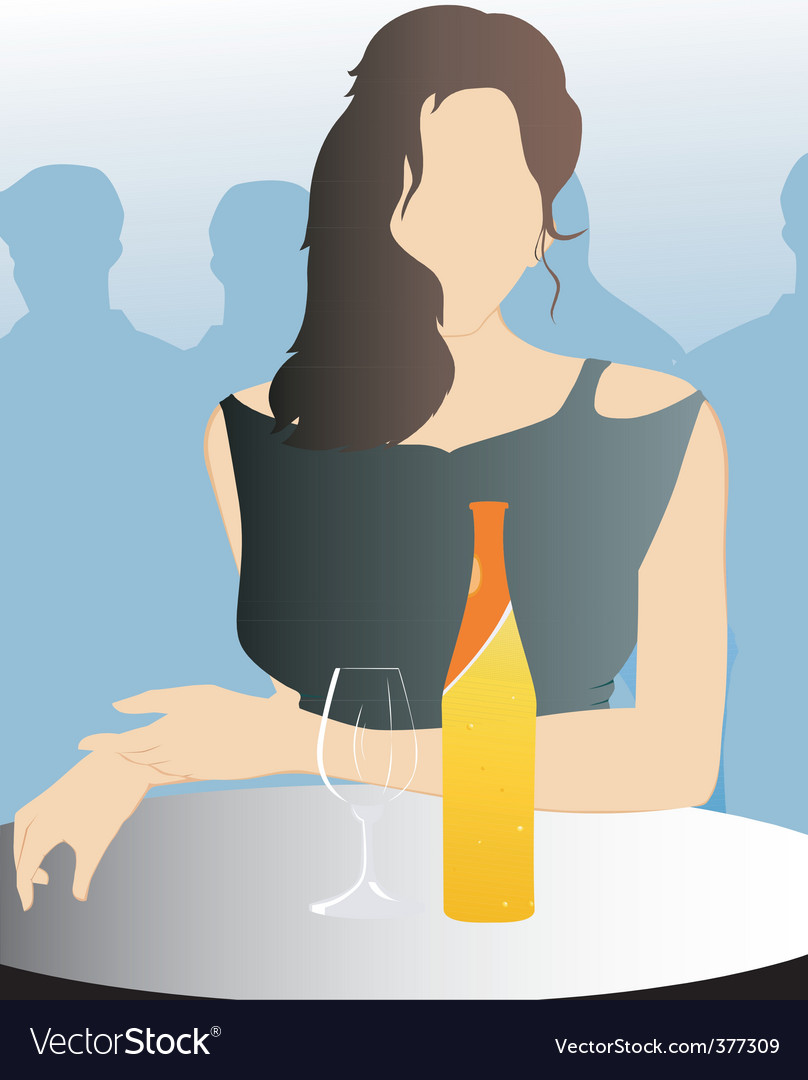 Lady Royalty Free Vector Image - VectorStock