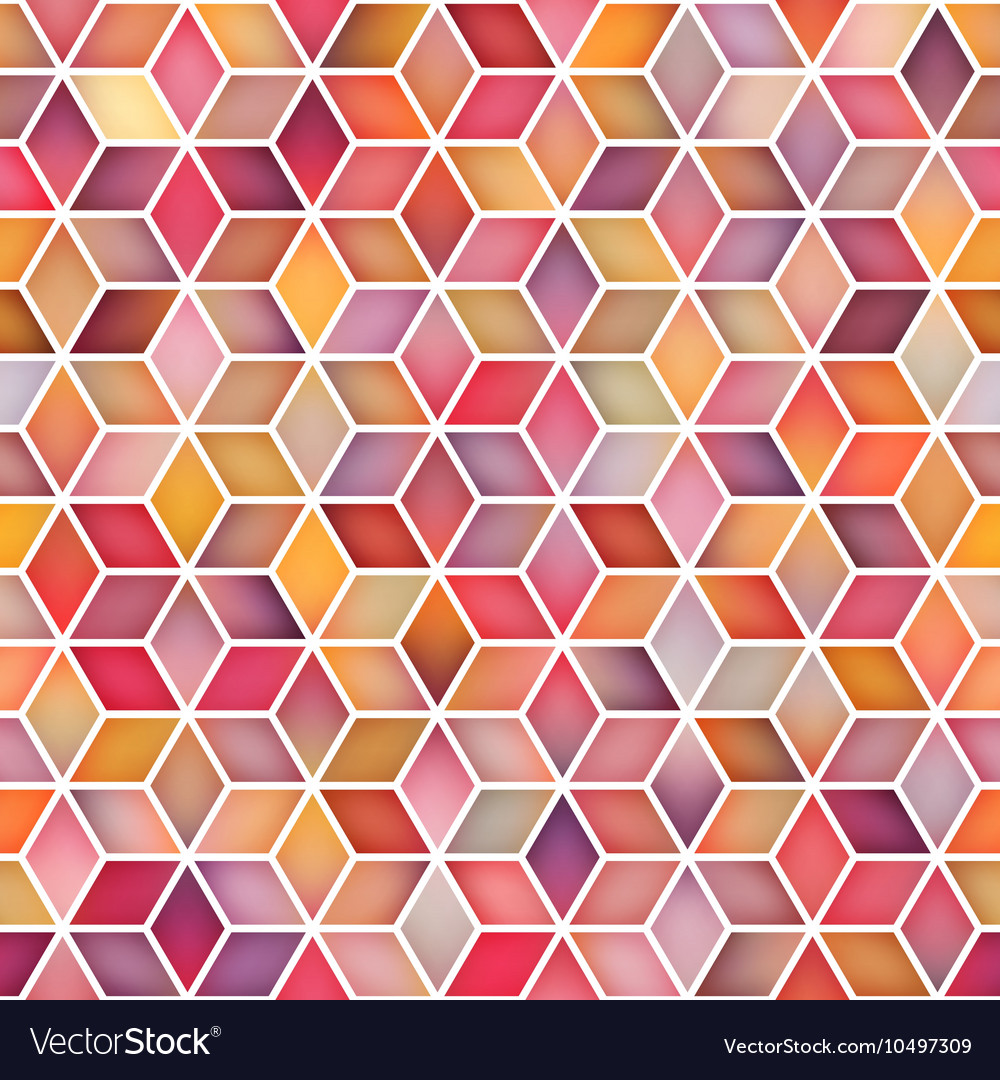 Seamless multicolor gradient cube shape Royalty Free Vector