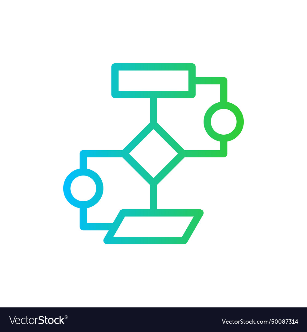 Algorithm digital marketing icon with blue Vector Image