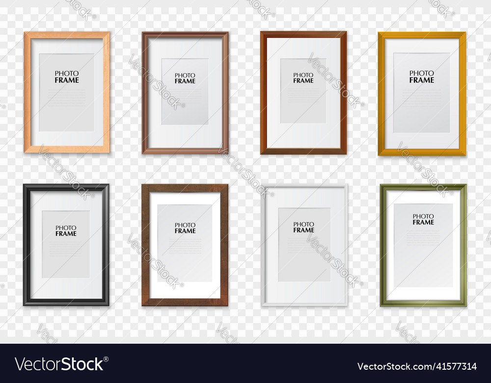 Frames a4 set transparent Royalty Free Vector Image
