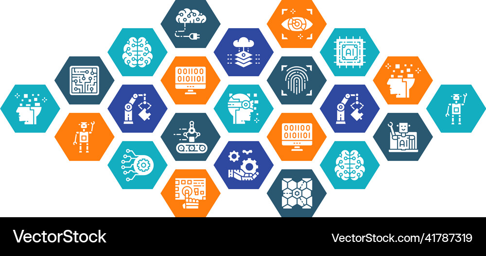 Artificial intelligence web design banner Vector Image