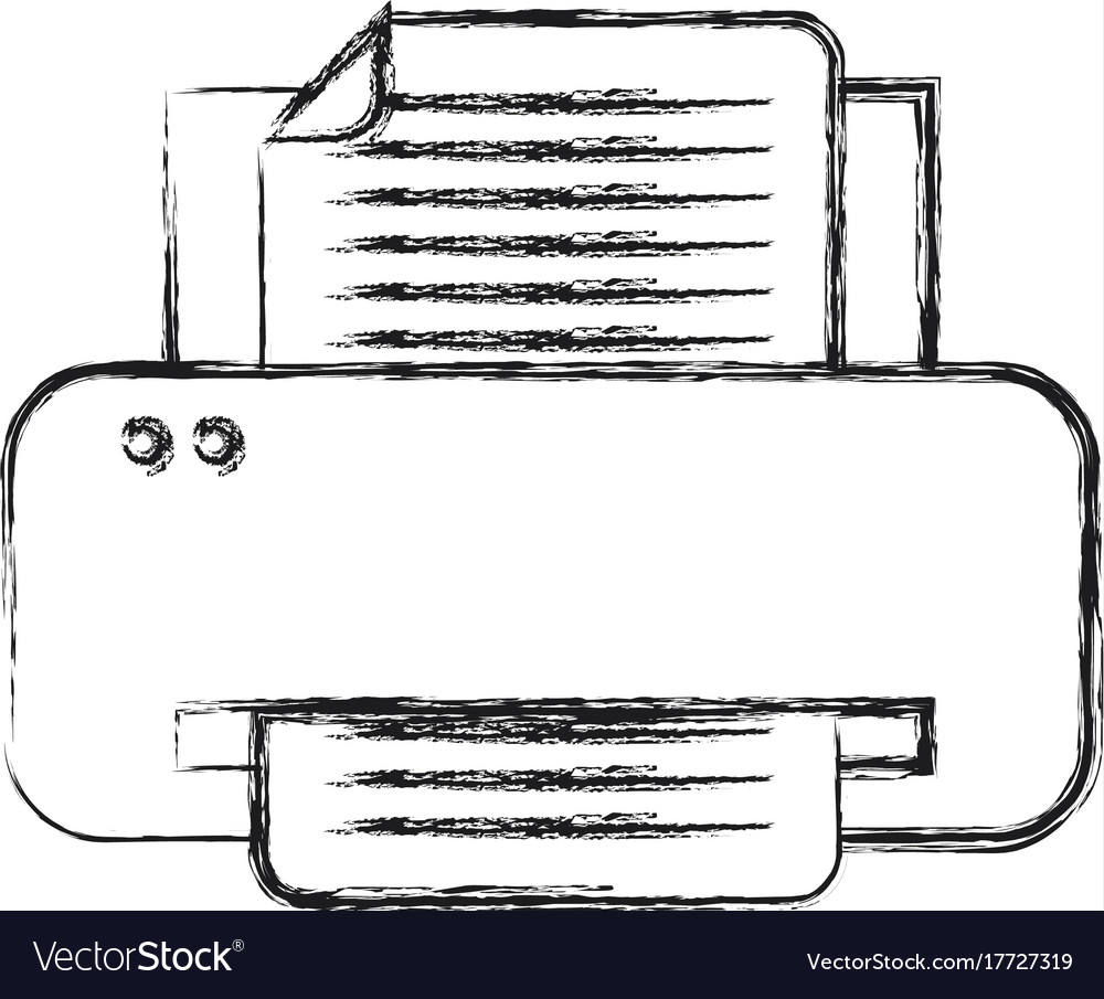Printer machine icon Royalty Free Vector Image