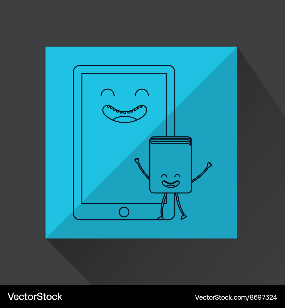 Device electronic character design Royalty Free Vector Image