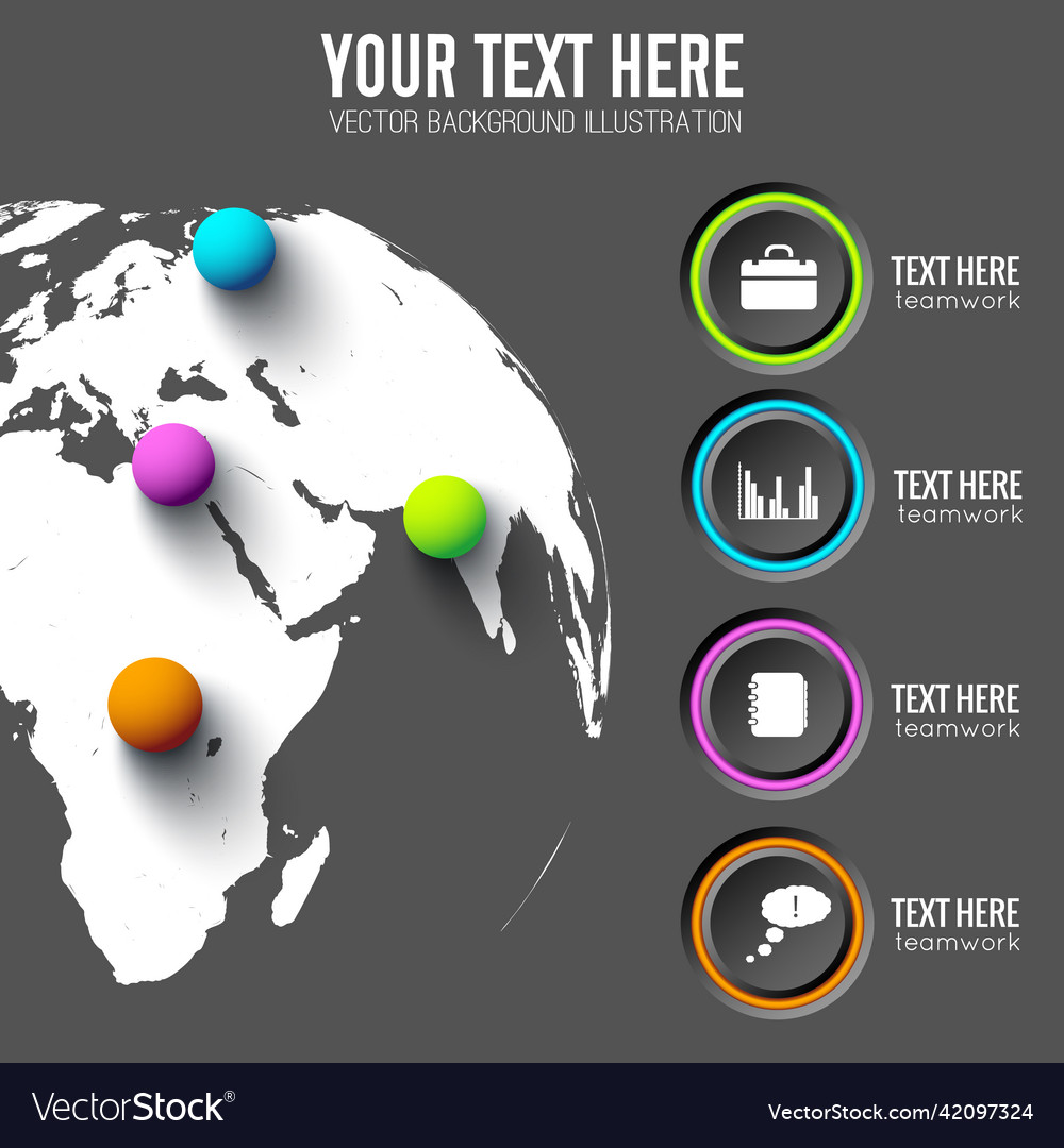 Web infographic template Royalty Free Vector Image