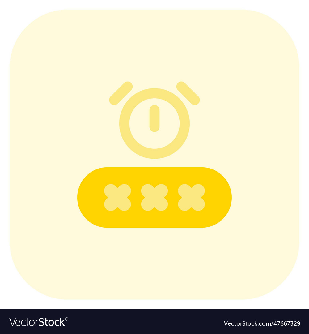 One Time Passcode Use For Single Login Royalty Free Vector
