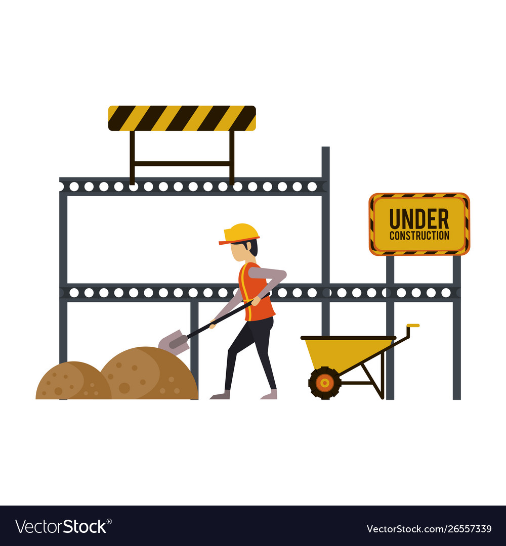 Construction architectural engineering work Vector Image