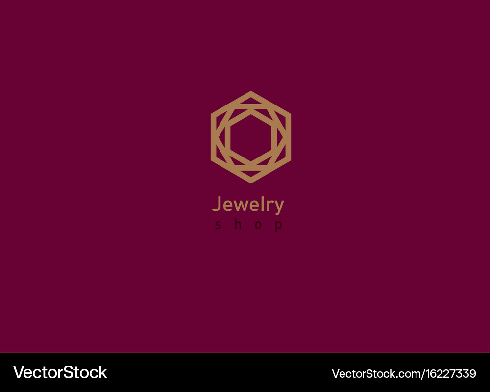 Creative abstract logo a geometric pattern Vector Image