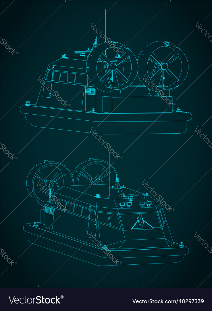Hovercraft Royalty Free Vector Image - VectorStock