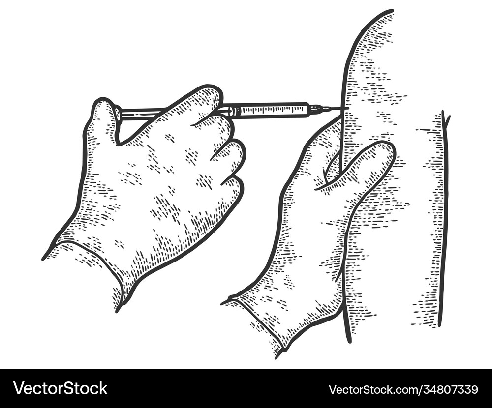 Vaccination in shoulder against diseases Vector Image