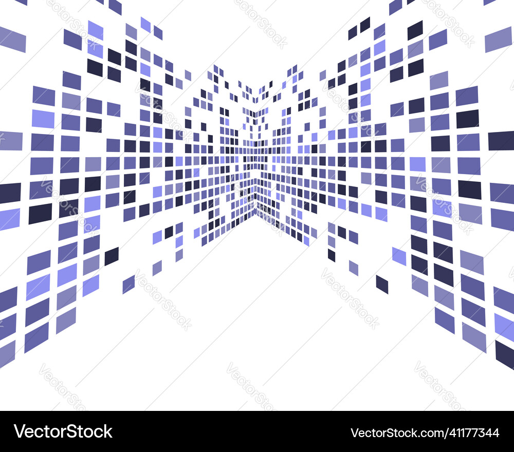 Checkered techno background Royalty Free Vector Image
