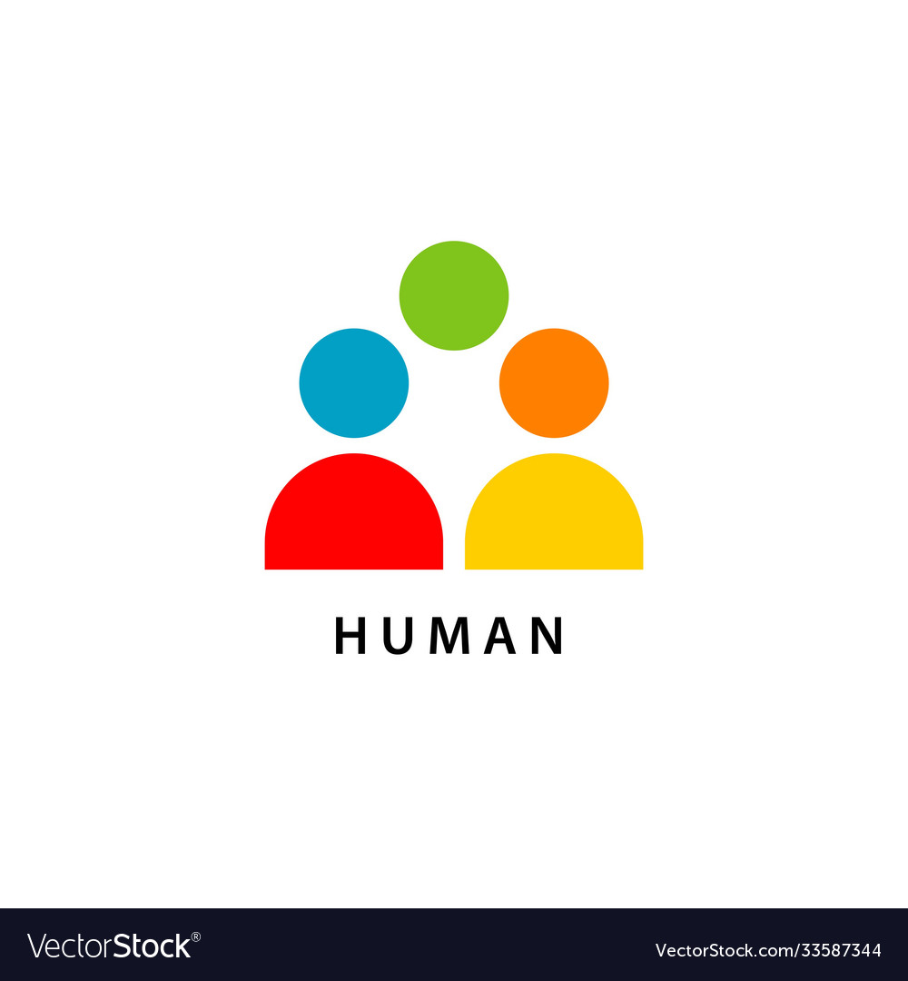 Human icon template design Royalty Free Vector Image