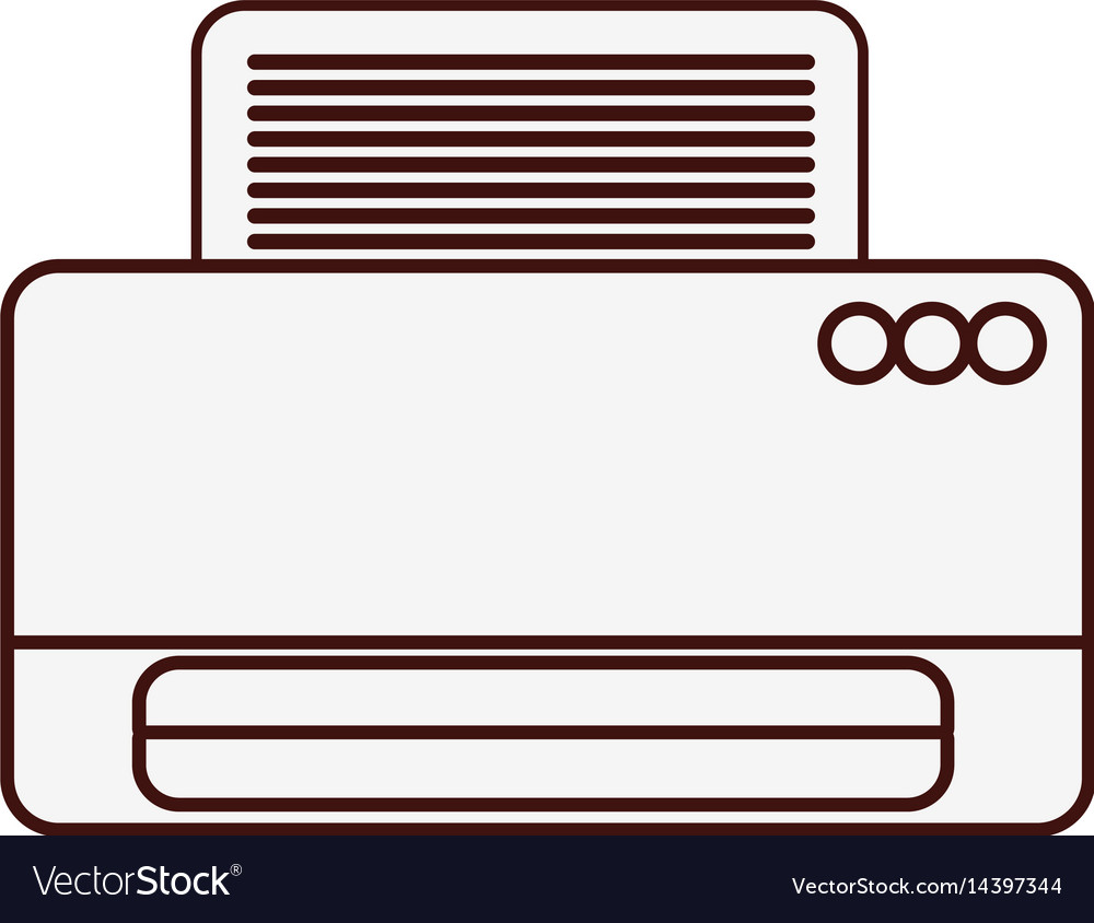 Printer machine icon Royalty Free Vector Image