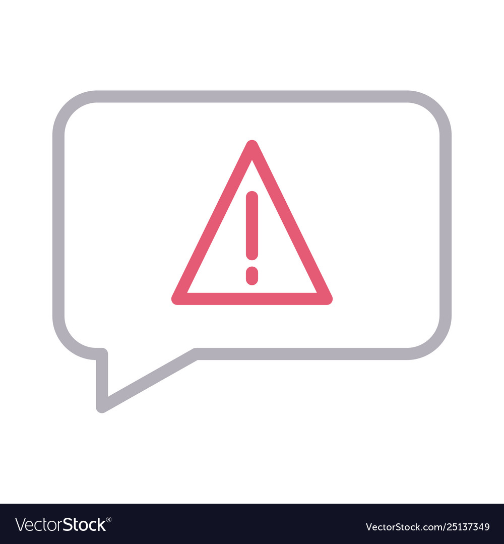 Error bubble Royalty Free Vector Image - VectorStock