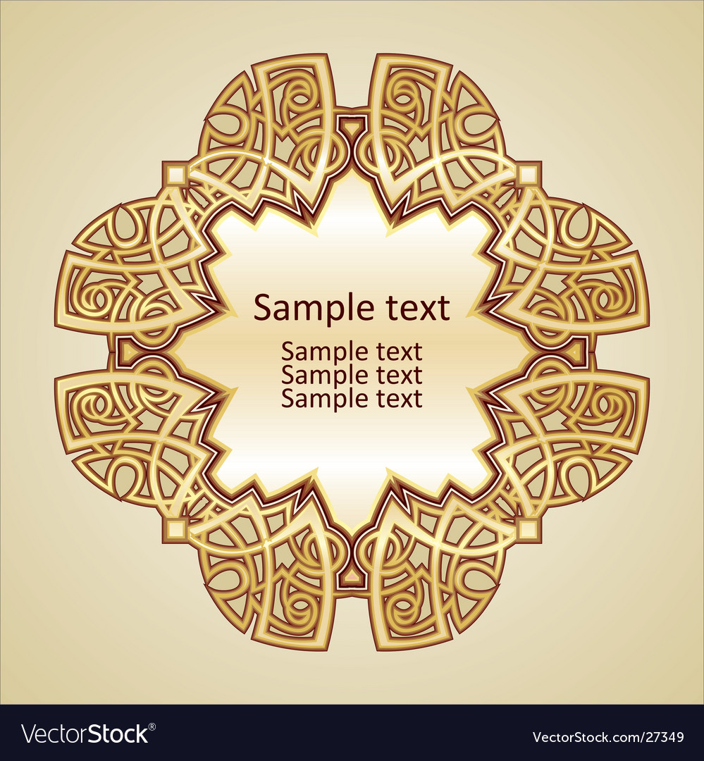Gold pattern Royalty Free Vector Image - VectorStock