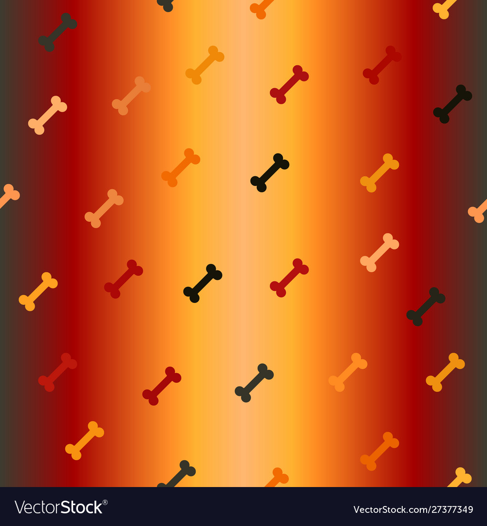 Gradient bone pattern seamless background Vector Image