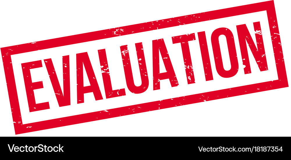 Evaluation rubber stamp Royalty Free Vector Image