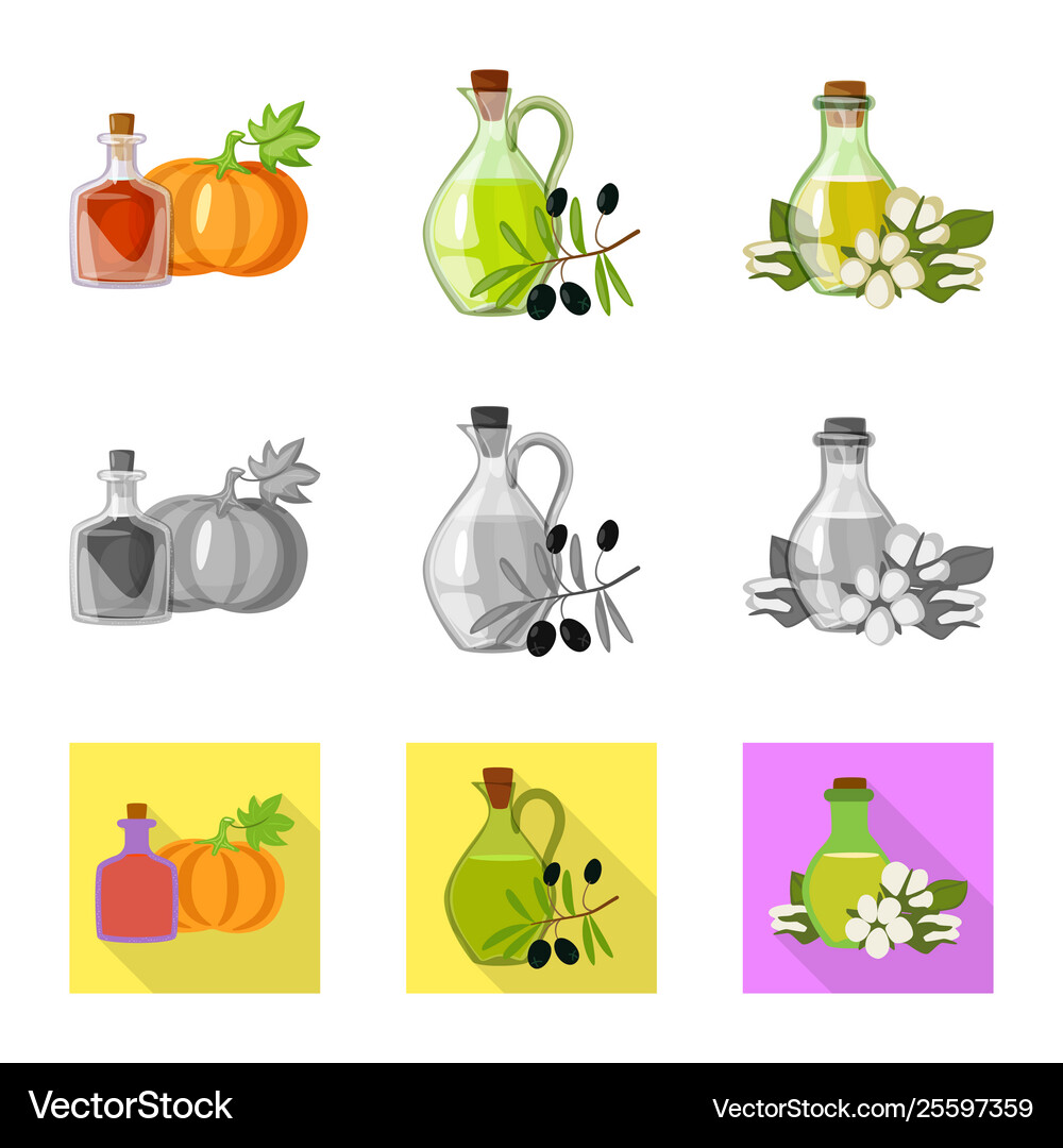 Design healthy and vegetable sign set Royalty Free Vector