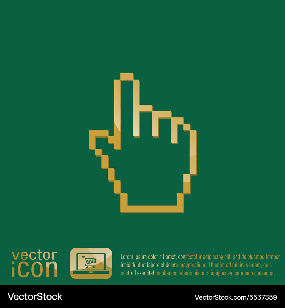 Mouse hand cursor Royalty Free Vector Image - VectorStock