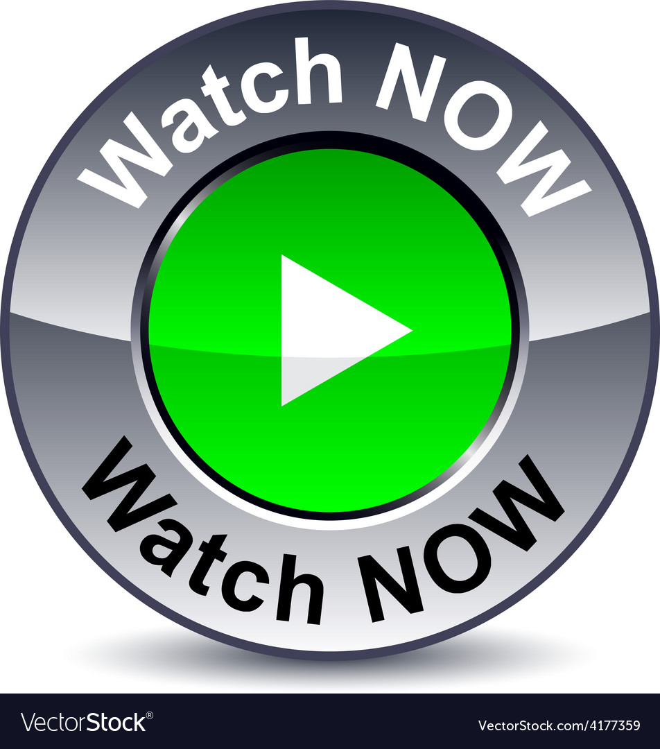 Watch now round button Royalty Free Vector Image