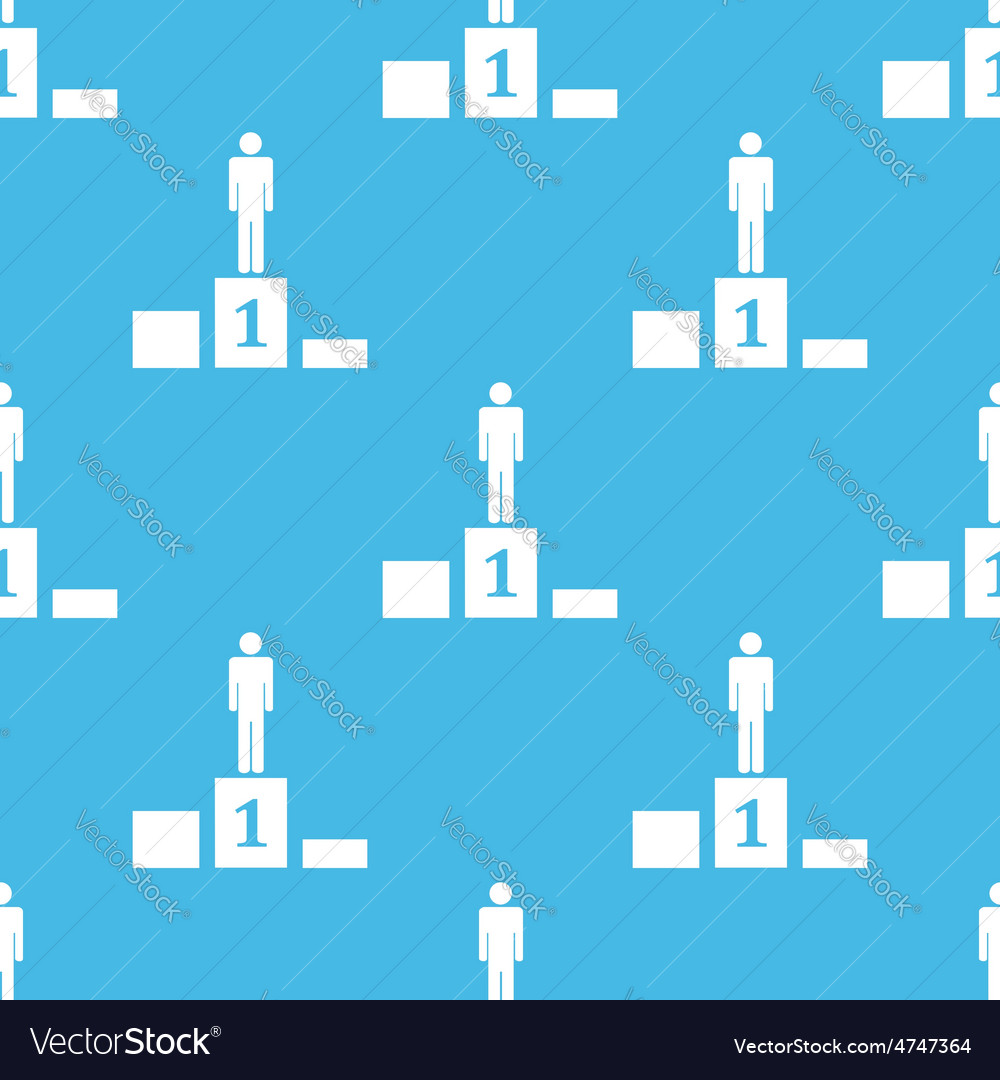 Blue winner pattern Royalty Free Vector Image - VectorStock